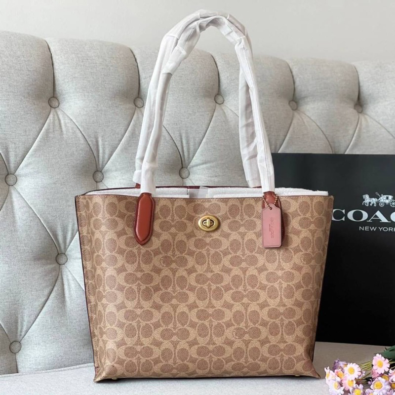 🍀🍀 Coach Willow Tote In Signature Canvas C0693 | Shopee Thailand