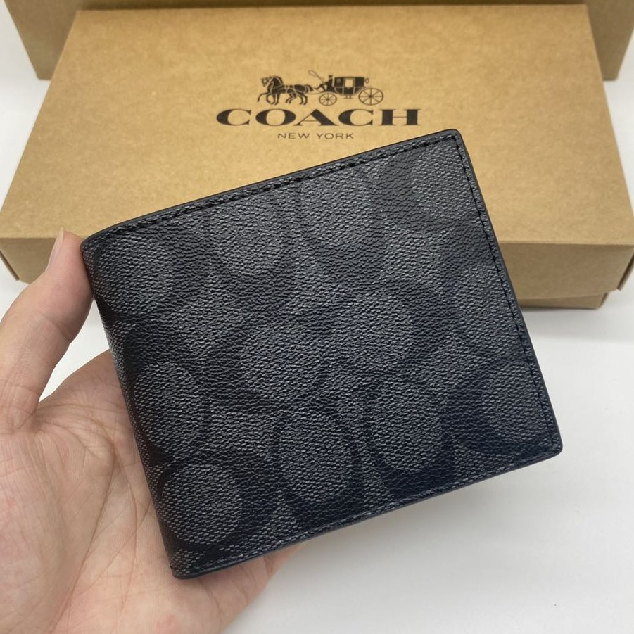 coach กระเป๋าสตางค์ผู้ชายใส่เหรียญ 74771 26072 74991 | Shopee Thailand