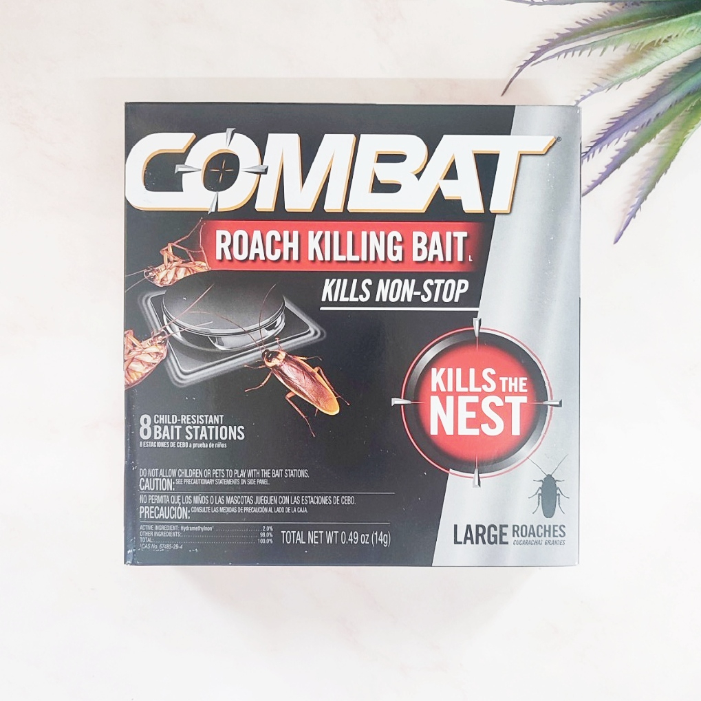 [Combat®] Roach Killing Bait Kills Small and Large Roaches 8 and 12 Bait Stations คอมแบท เหยื่อ ...