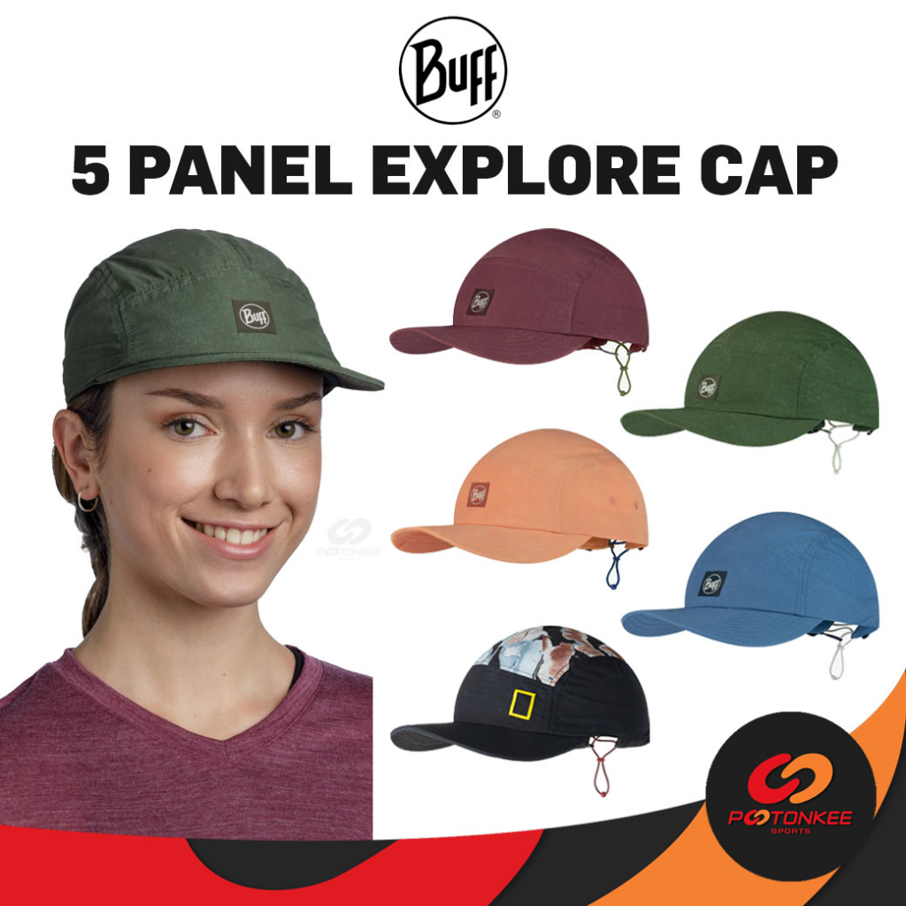 BUFF 5 PANEL EXPLORE CAP หมวกกันแดด บัฟ แคมป์ปิ้ง Freesize ฟรีไซส์ ...