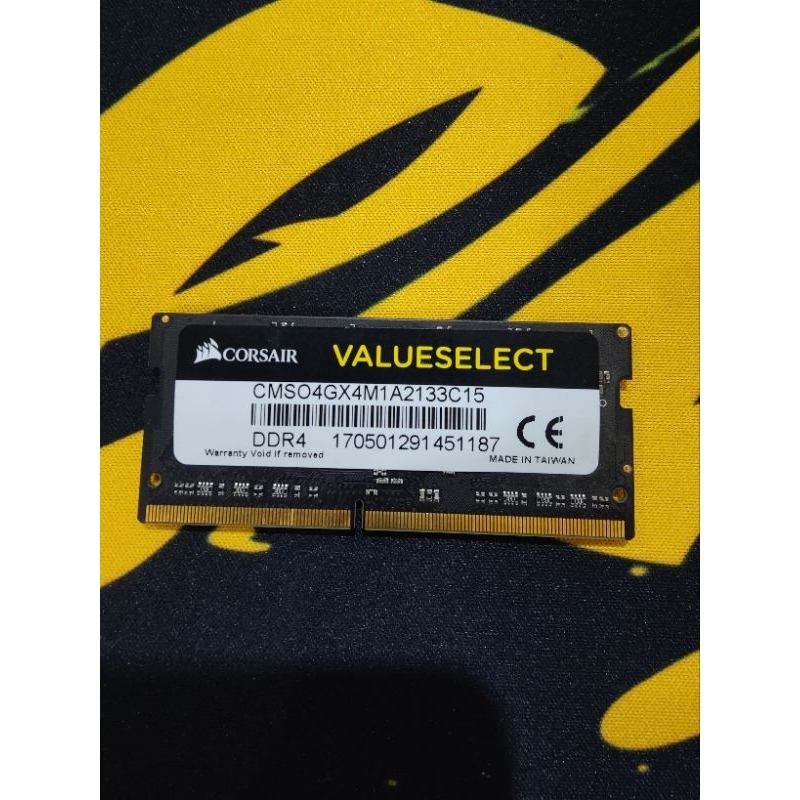 แรม Notebook CORSAIR RAM VALUE SELECT 4GB (1 x 4GB) DDR4 DRAM 2133MHz ...