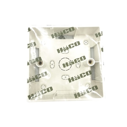 Haco BOX 3x3 บ๊อกลอย ติดผนังสำหรับ คีย์แท็ก สวิตช์ติดผนัง กล่องลอย ...