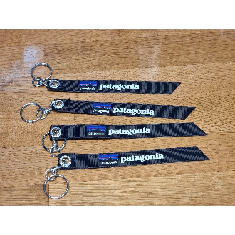 พวงกุญแจริบบิ้นผ้า Patagonia พวงกุญแจกระเป๋า key chain สกรีนวัสดุ ผ้าไน ...