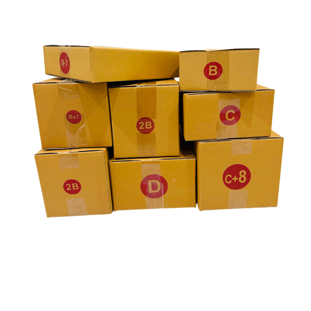 ชุด 5 ใบ B B+7 2B C กล่องไปรษณีย์ กล่องพัสดุ | Shopee Thailand