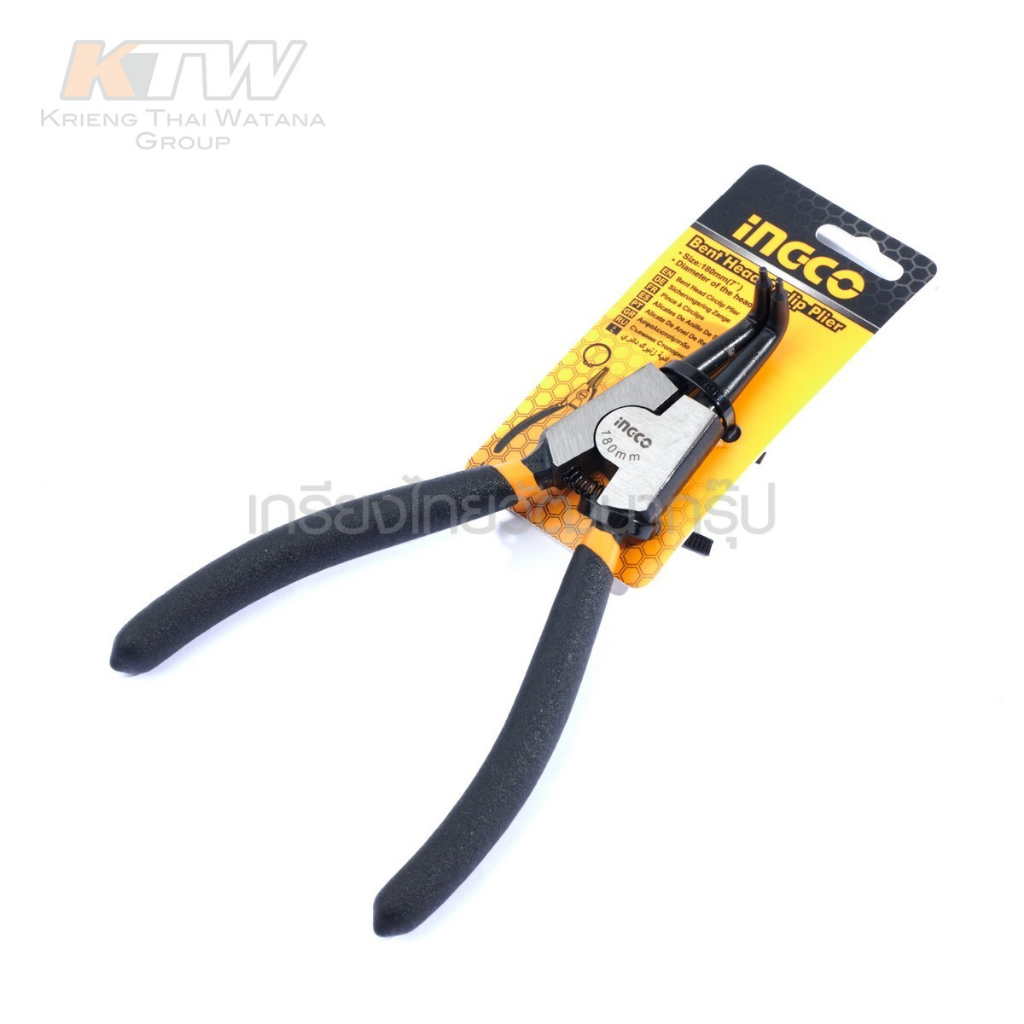 INGCO ชุดคีมหนีบแหวน ขนาด 7 นิ้ว จำนวน 4 ชิ้น รุ่น HCCPS01180 วัสดุทำ ...