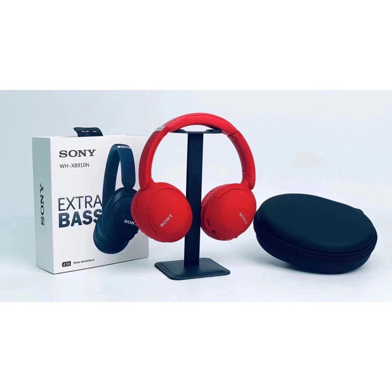 Sony WH-XB910N หูฟังไร้สาย Extra Bass หูฟังบลูทูธ แถม กระเป๋า Bluetooth ...