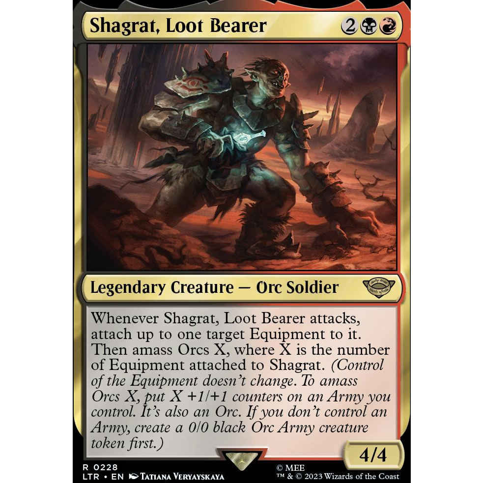 [MTG][Single][LTR] Shagrat, Loot Bearer ระดับ Rare [ภาษาอังกฤษ ...