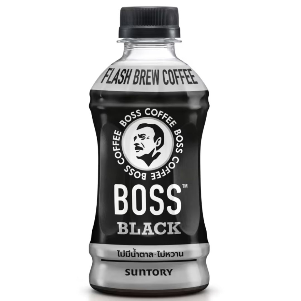 BOSS Coffee (24 ขวด) บอสคอฟฟี่ Americano, Latte, No Sugar (กาแฟบอส ...