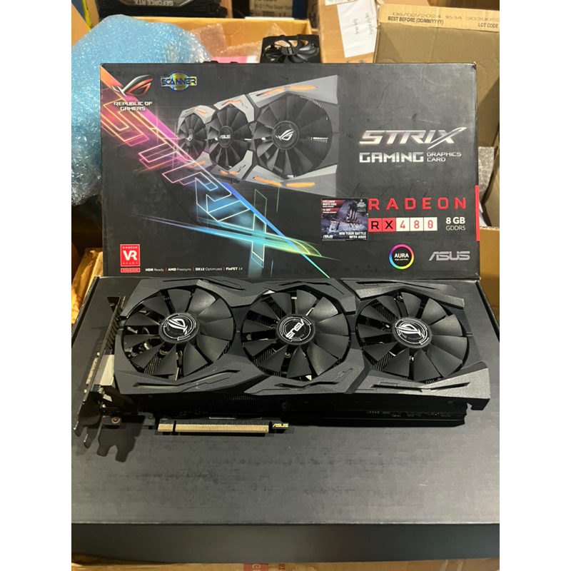 RX 480 8GB Rog Strix ตำหนิ หน้ากากตัวยึดหัก | Shopee Thailand