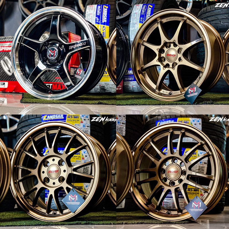 ล้อแม็กซ์ ขอบ15 4รู100 WELD CE28 RE30 SE37 ล้อเบา Flowforming +ยางปี24 ...