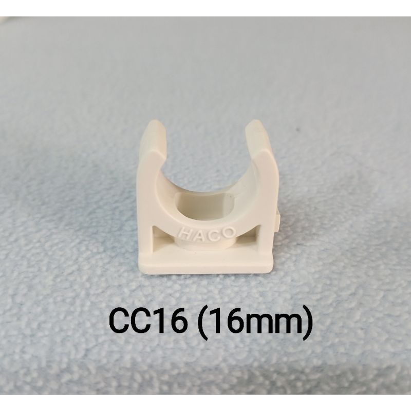 Haco uPVC CONDUIT CLIP FITTING คลิปก้ามปู 2ขา CC16 20 25mm | Shopee ...