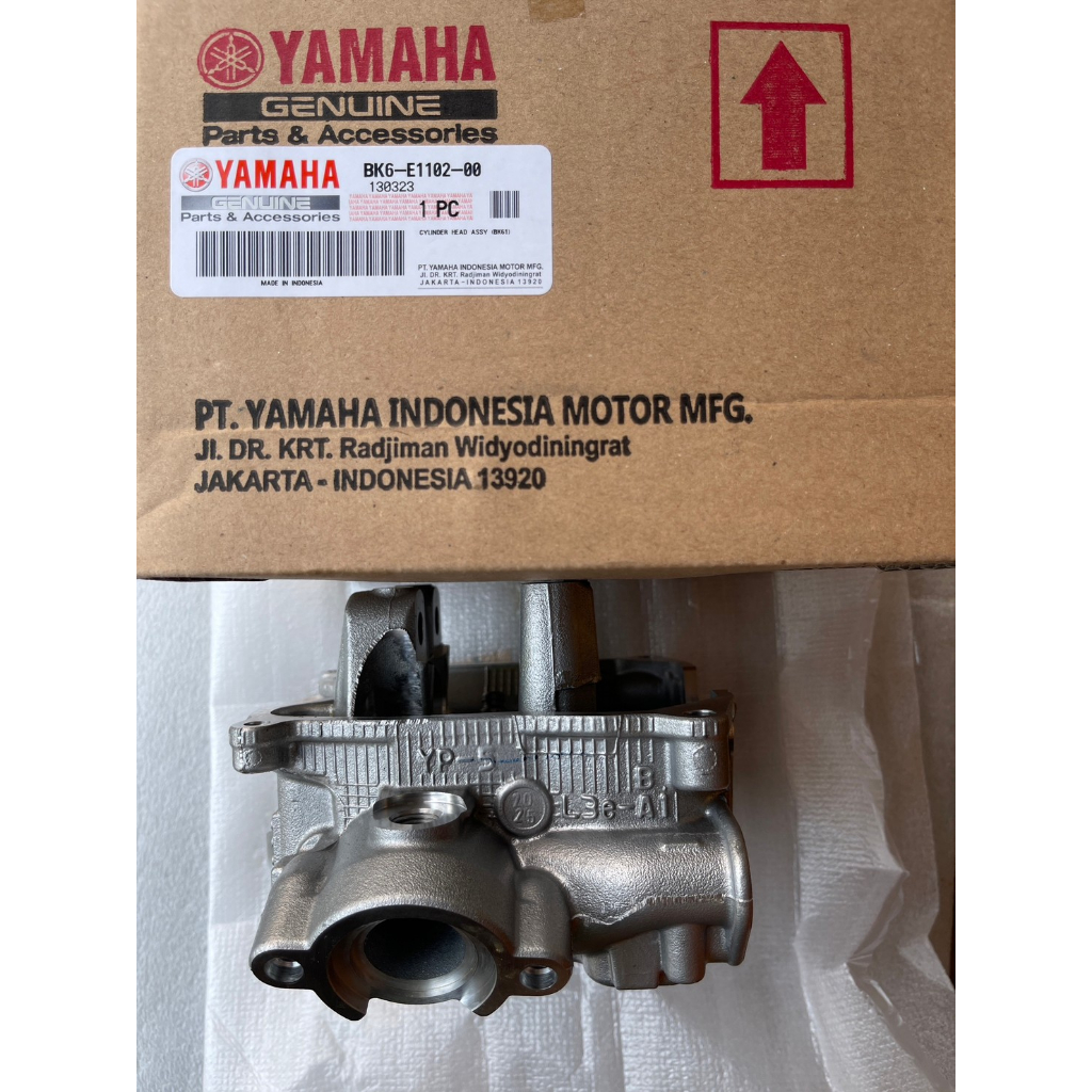 (BK6-E1102-00) ชุดฝาสูบ Yamaha New R15 (2017), MT 15 แท้ศูนย์ Cylinder ...