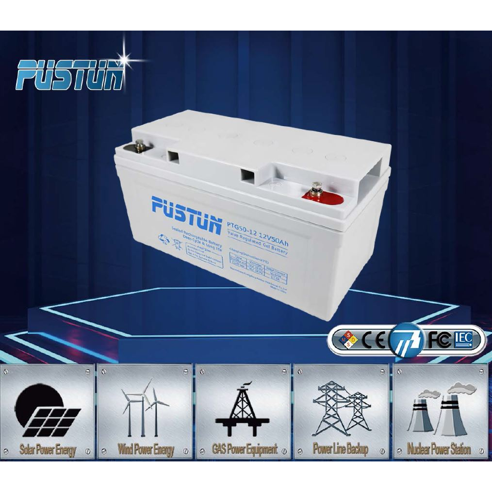 Battery GEL แบต เจล Deep Cycle GEL ยี่ห้อ PUSTUN ขนาด 12V ความจุ 24-38 ...