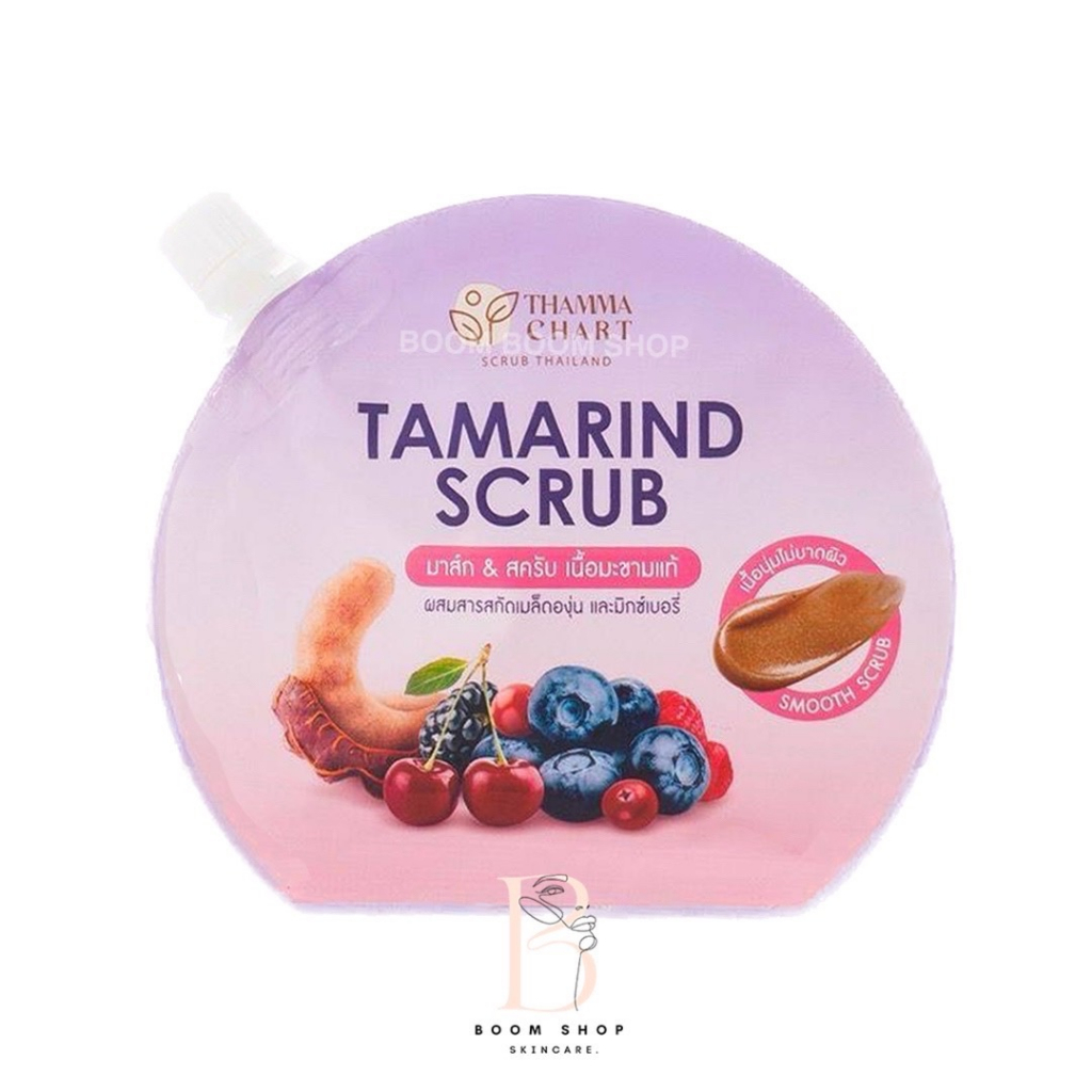 Thammachart Tamarind Scrub ธรรมชาติ สครับมะขาม แบบซอง (25g.) | Shopee ...