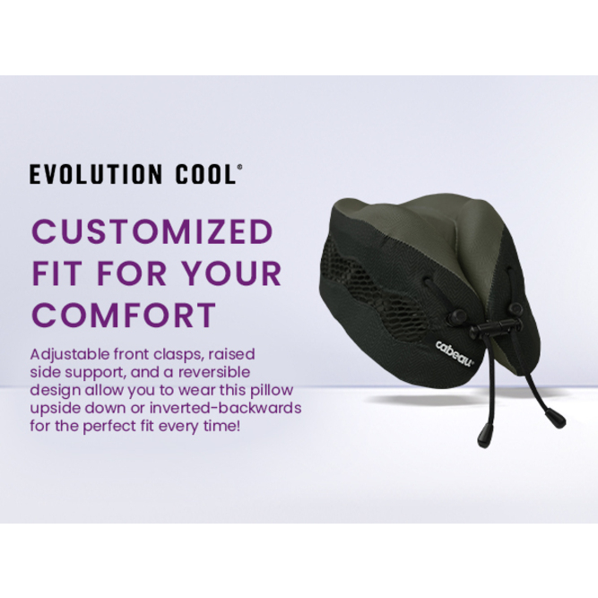 CABEAU Evolution Cool®Neck Pillow หมอนรองคอ Cooling System Technology บางเบา เย็นสบาย ไม่อึดอัด ...
