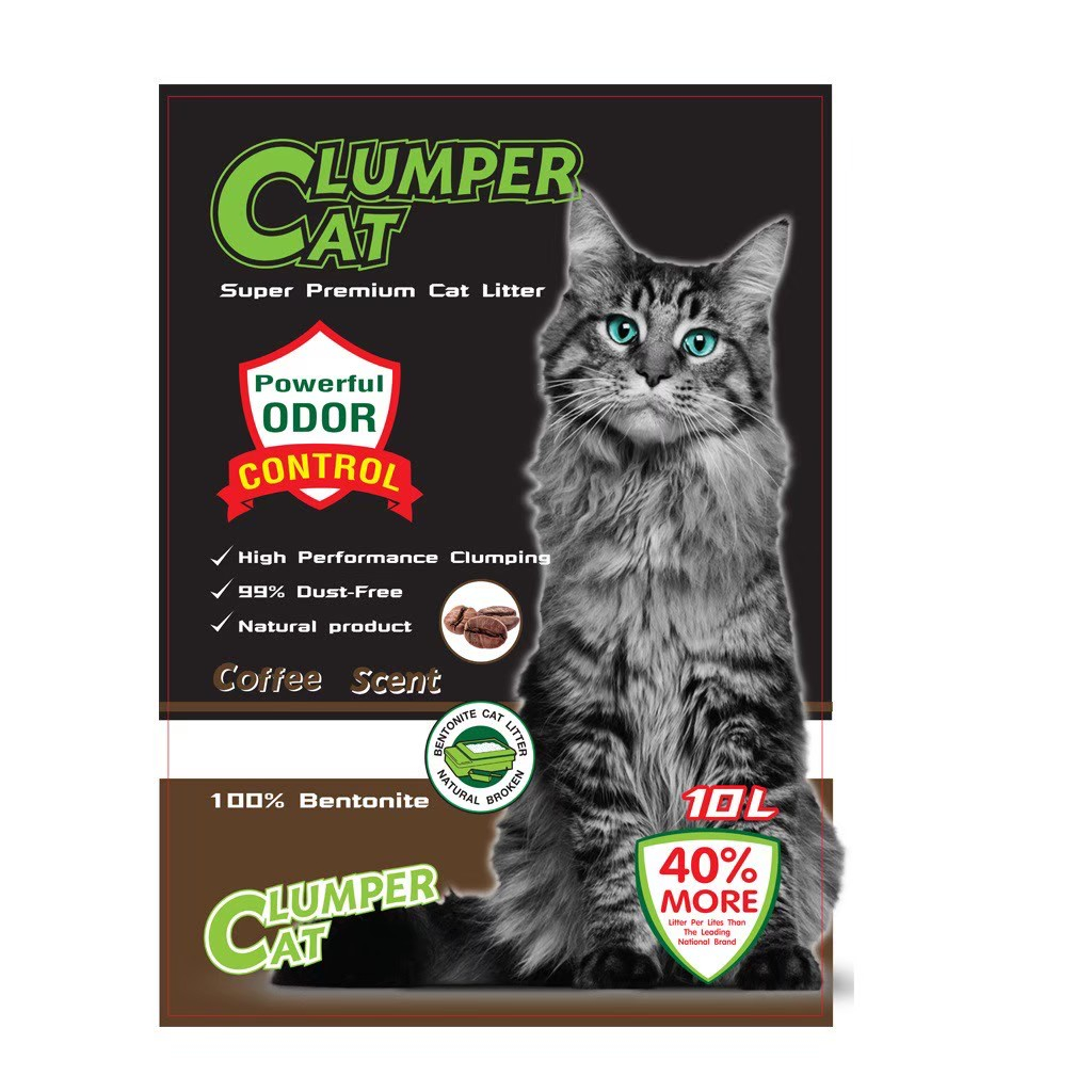 ใหม่ Clumper Cat ทรายแมวภูเขาไฟ ปราศจากฝุ่น ดับกลิ่นดีเยียม ขนาด 10 ...