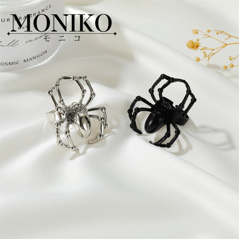 MONIKOการจำลองบุคลิกภาพแมงมุมเกินจริงเปิดแหวนปรับได้ | Shopee Thailand