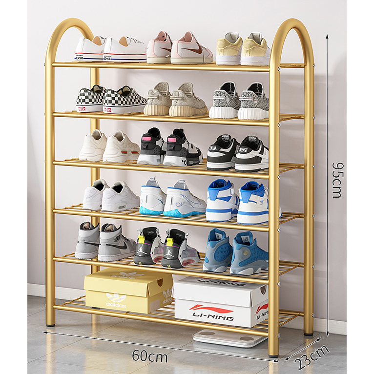 【รับน้ำหนักได้ 200 กก】ชั้นวางรองเท้า ชั้นวางรองเท้าโลหะ 3/4/5/6ชั้น ...