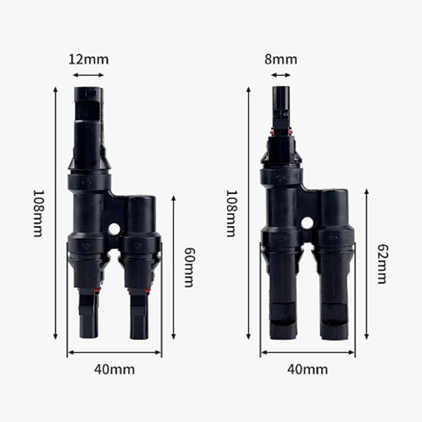 MC4 T2/T3/T4 Connector ( บรรจุ 1 คู่ )ขั้วต่อ สำหรับ ขนานแผงโซล่าเซลล์ ...
