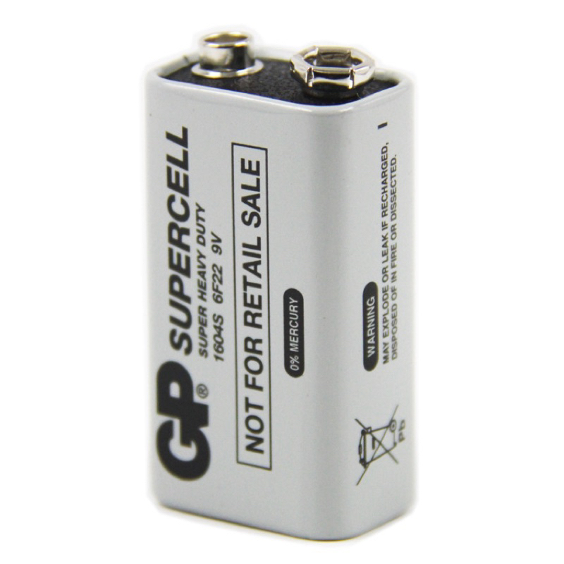 ถ่านGP SUPERCELL Super Heavy Duty 1604S 6F22 9Vอุตสาหกรรม(1 ก้อน) | Shopee Thailand