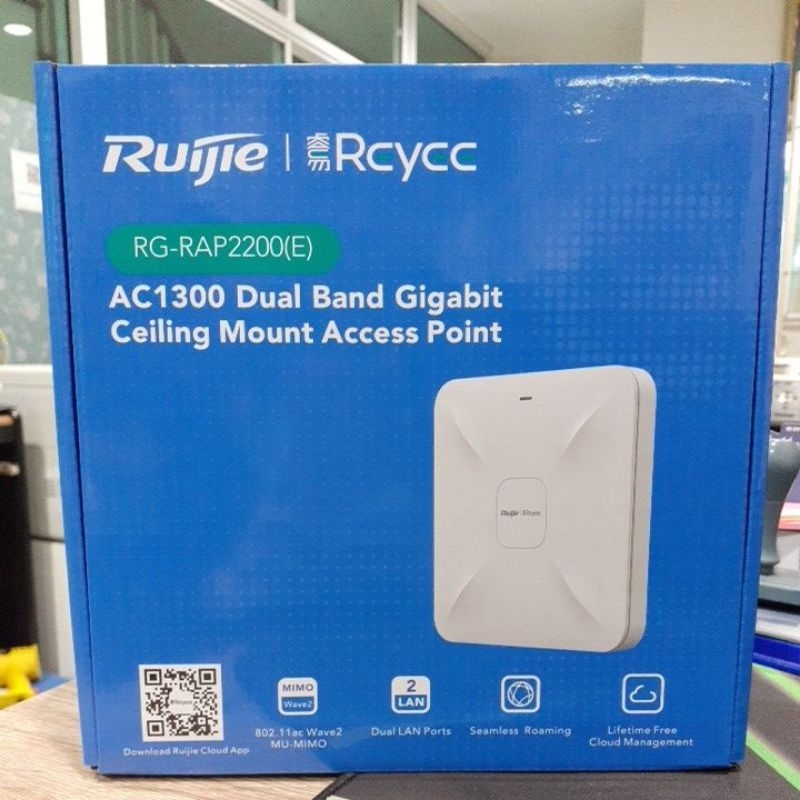 *ออกใบกำกับภาษีได้*Reyee RG-RAP2200(E) Wireless Access Point ac Wave 2 ...