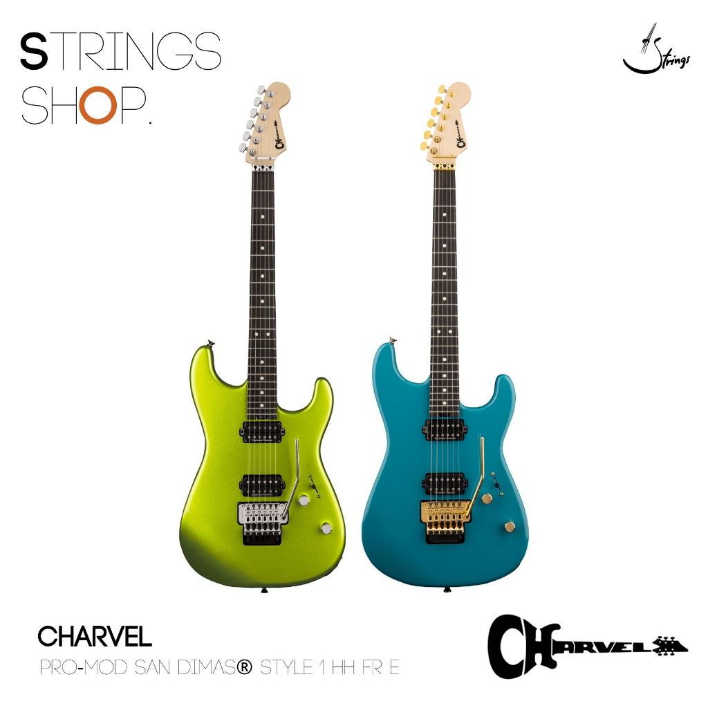 กีตาร์ไฟฟ้า Charvel Pro-Mod San Dimas Style 1 HH FR E, Ebony ...