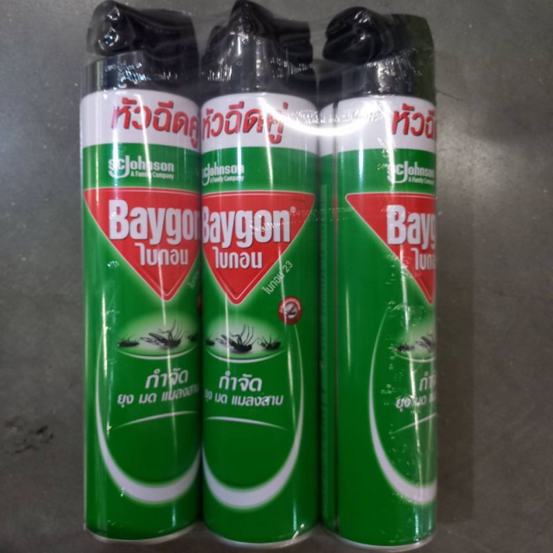 baygon ไบกอนสเปรย์ กำจัดยุง มด แมลงสาบ ขนาด 600 ml แพ็ค 3 | Shopee Thailand