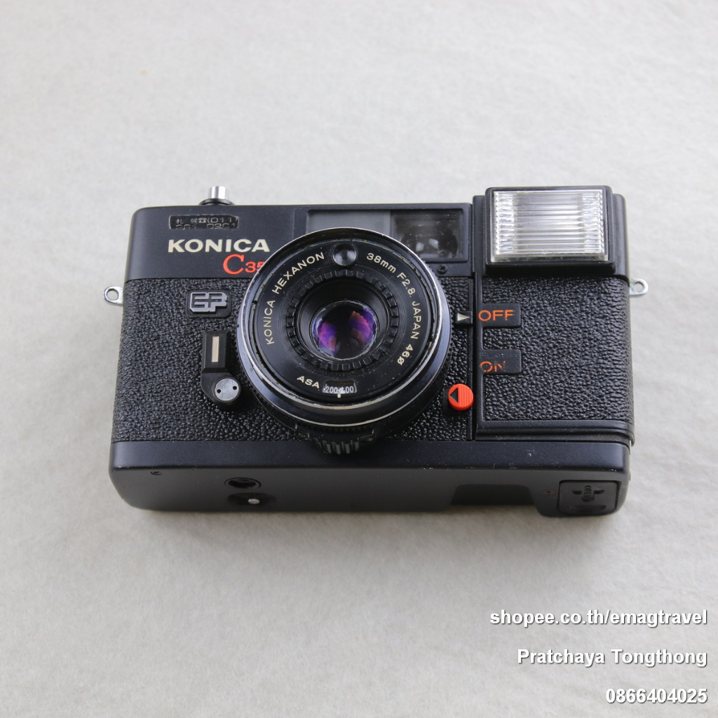 กล้องฟิล์ม KONICA C35 ชัตเตอร์ทำงาน สภาพสวย ยังไม่ได้เช็คการทำงานทั้งหมด | Shopee Thailand