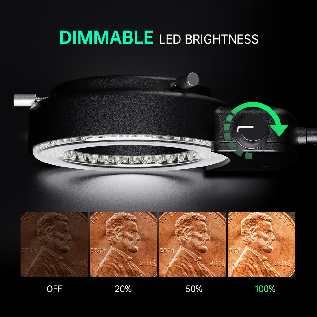 Microscope Illuminator ไฟกล้องจุลทรรศน์ Microscope LED Light อุปกรณ์ ...