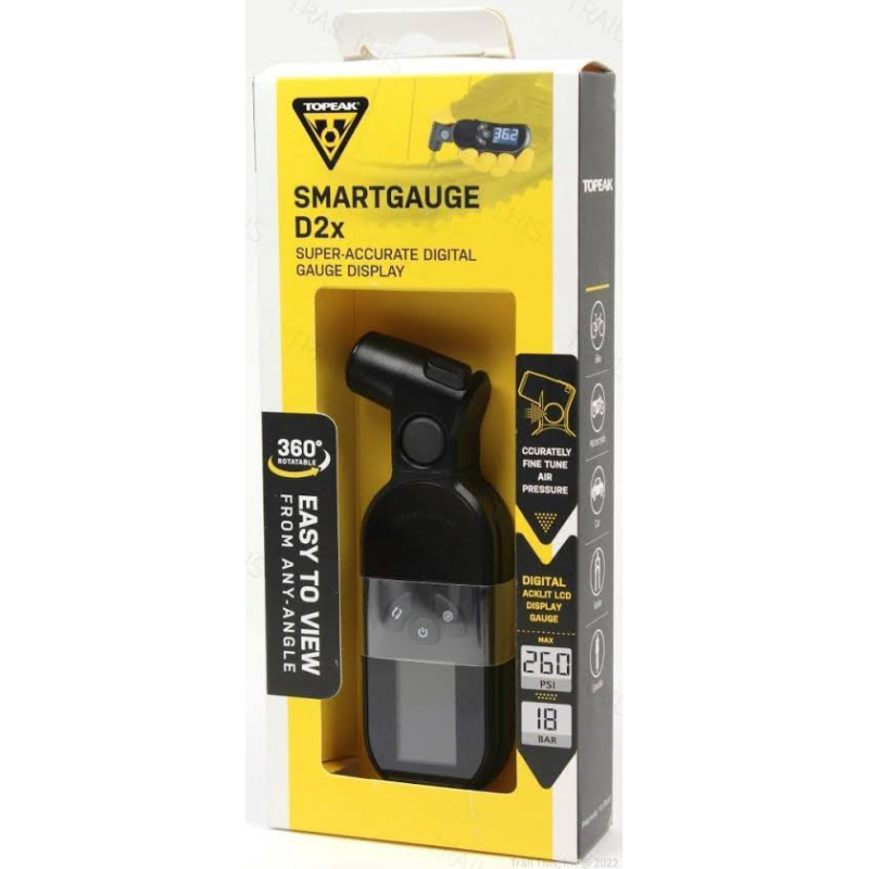 Topeak SmartGauge D2X เกจวัดแรงดันลม เกจวัดลมยางดิจิตอล | Shopee Thailand