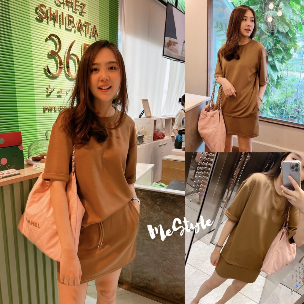 SALE650!! mestyle sport set ใส่สวยครบเซต ตัวเสื้อ oversize ใส่แล้วคือพรางหุ่น ตัวเล็กตัวน้อย ...