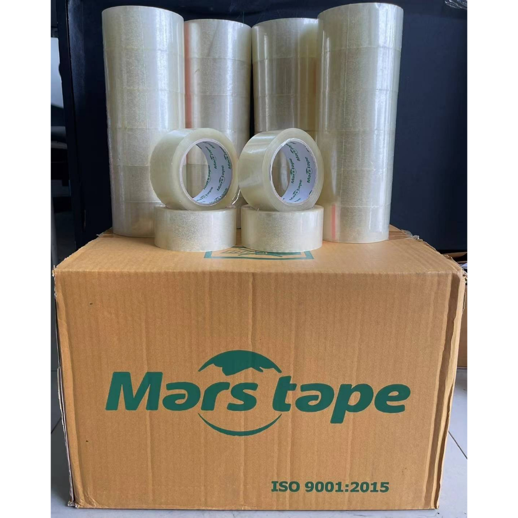 เทปใสติดแน่น น้ำตาลปิดกล่อง ม้วนใหญ่ สก๊อตเทปOPP 100หลา 72ม้วน | Shopee Thailand