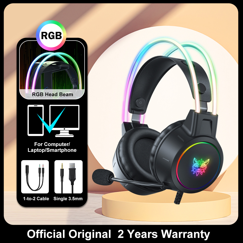 ONIKUMA X20 Gaming Headset หูฟังเกมมิ่ง ระบบเสียงจำลอง 7.1 ลำโพง 50mm ...