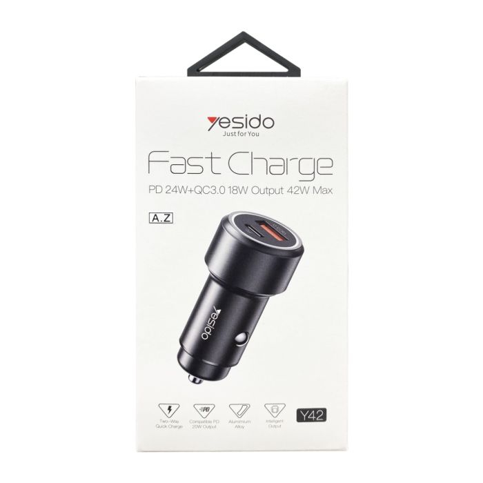 YESIDO Y42 FAST CHARGER เอาต์พุตคู่ USB + Type-C | Shopee Thailand