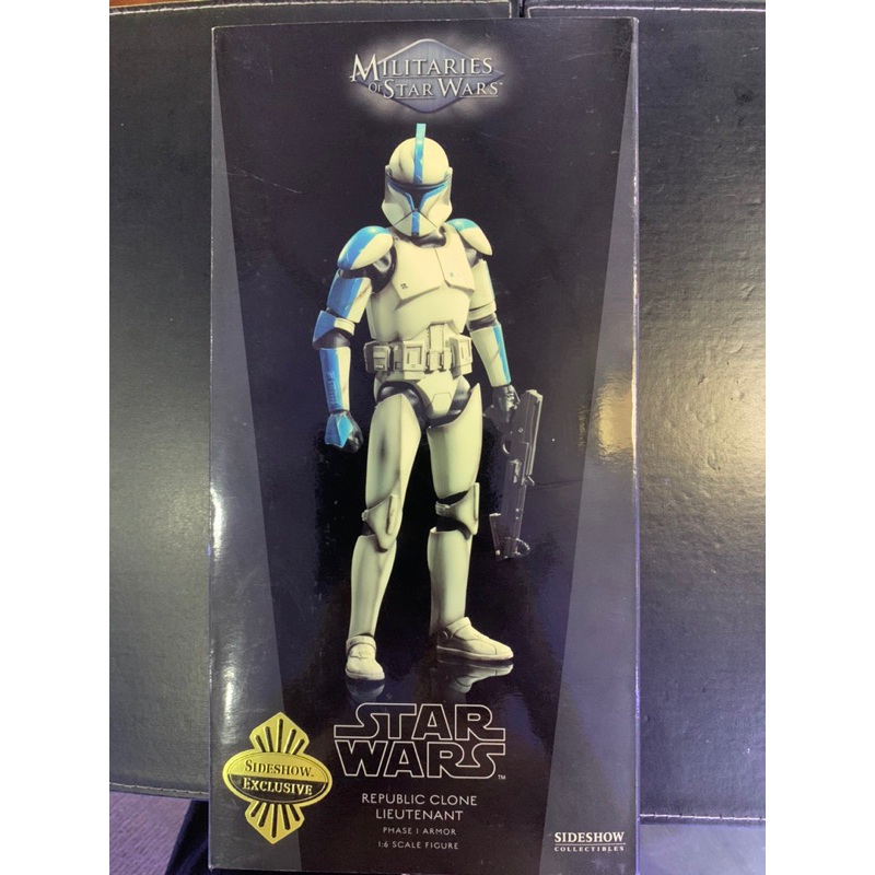 Star Wars Republic Clone Lieutenant, Phase I Armor, Sideshow 1/6 ...