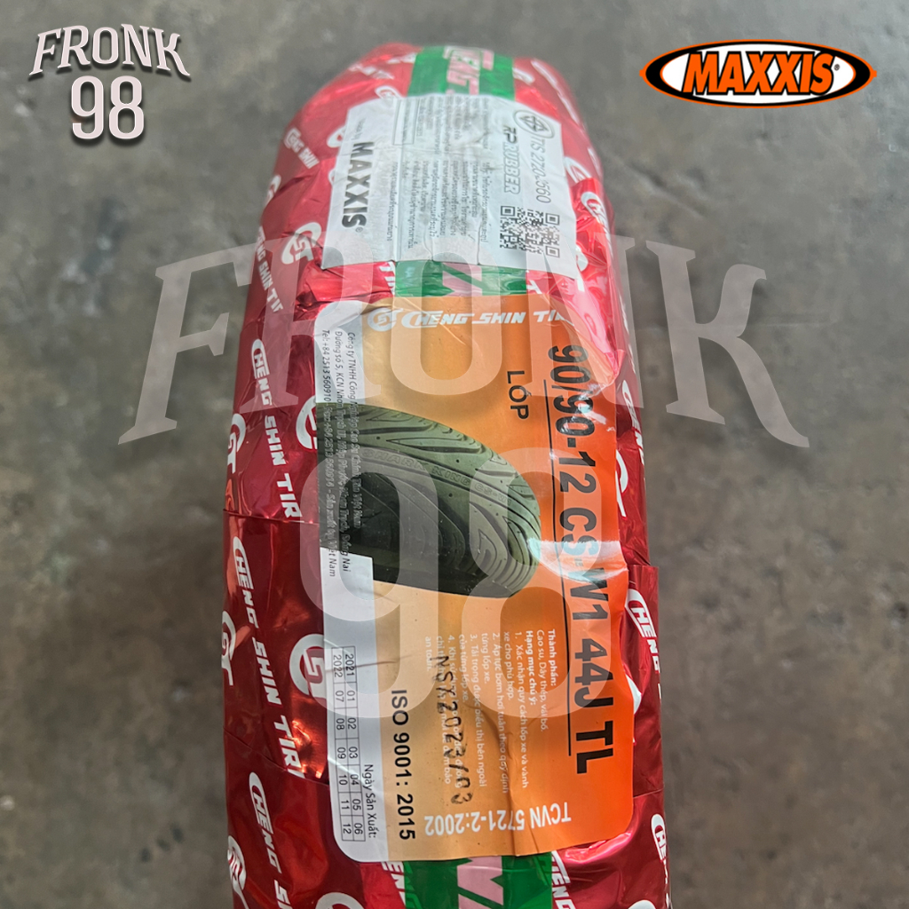 Cheng Shin (MAXXIS) CS-W1 Set 90/90-12 และ 100/90-10 TL ยางมอเตอร์ไซด์ ...
