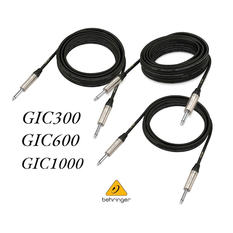 สายแจ็ค BEHRINGER GIC-300/GIC-600/GIC-1000 1/4-inch TS Male Instrument ...