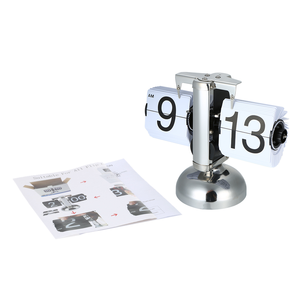 พร้อมส่งจากไทย นาฬิกาตั้งโต๊ะ นาฬิกาควอตซ์ สไตล์เรโทร Flip Over Clock ...