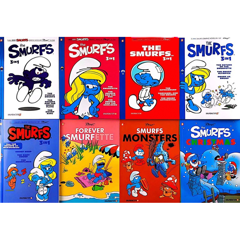 The Smurfs Graphic Novels Series 3-in-1(Vol #1-5) smurf book English ...
