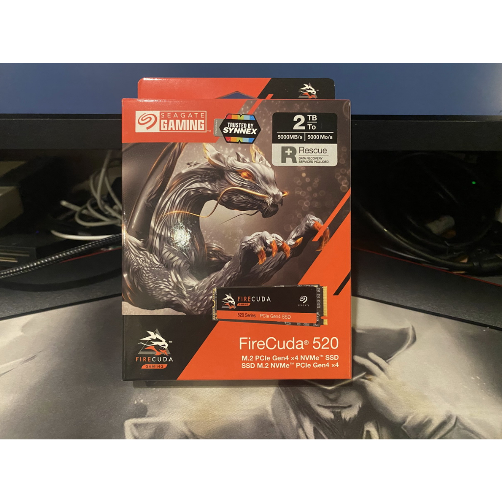 SSD 2TB Seagate FireCuda 520 M.2 2280 NVMe PCIe Gen4 ของใหม่ยังไม่แกะ ...