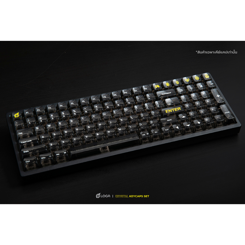 คีย์แคป LOGA Crystal series : 132 keys clear keycap set | Shopee Thailand