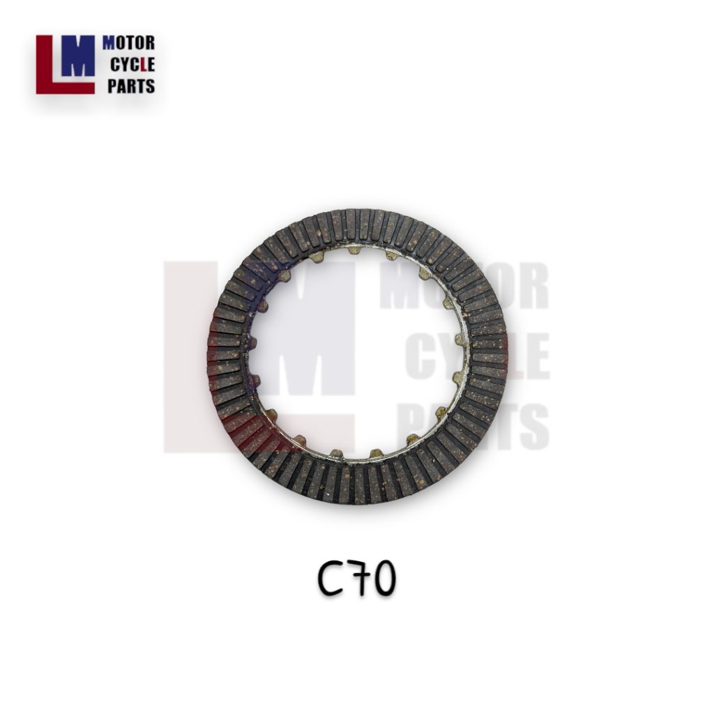 แผ่นครัช จานคลัทช์ HONDA C70 หน้าเดียว (KA) 2 หน้า (K2) และ แฉก (star shape) ราคาชุดละ 5 แผ่น ...