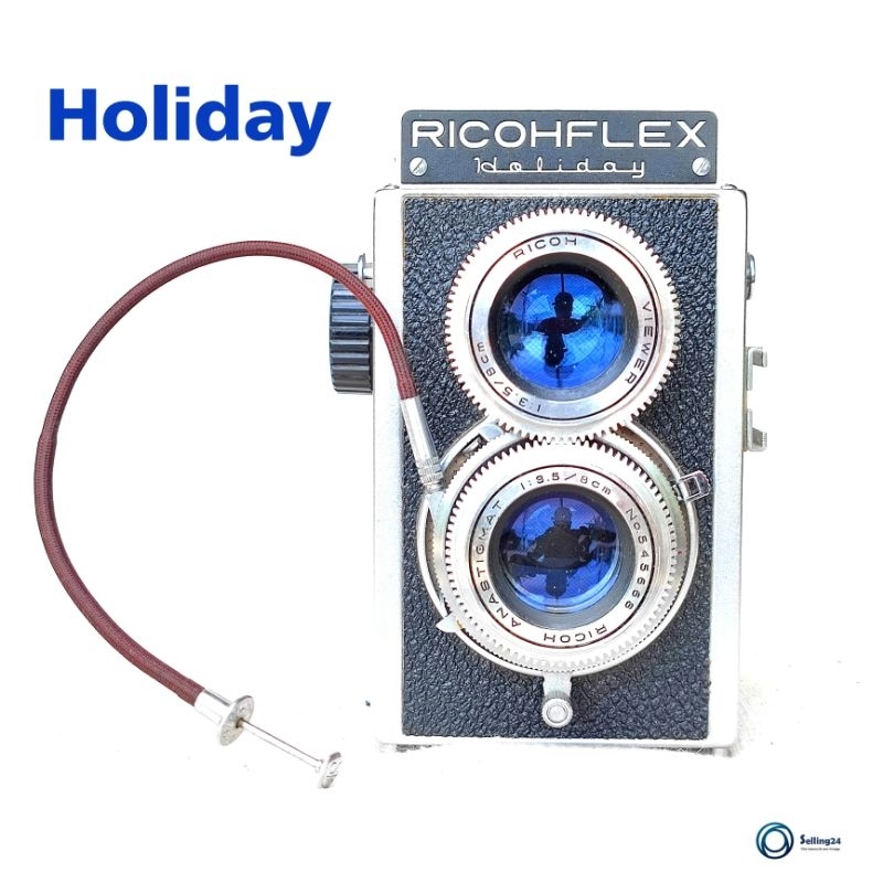 กล้องฟิล์ม TLR ยี่ห้อ RICOHFLEX Holiday ANASTIGMAT Ricoh 80mm F/3.5 ...