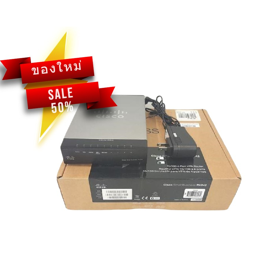 Cisco RV042 Load-Balance Router รวมความเร็ว Internet ได้ 2 คู่สาย ...