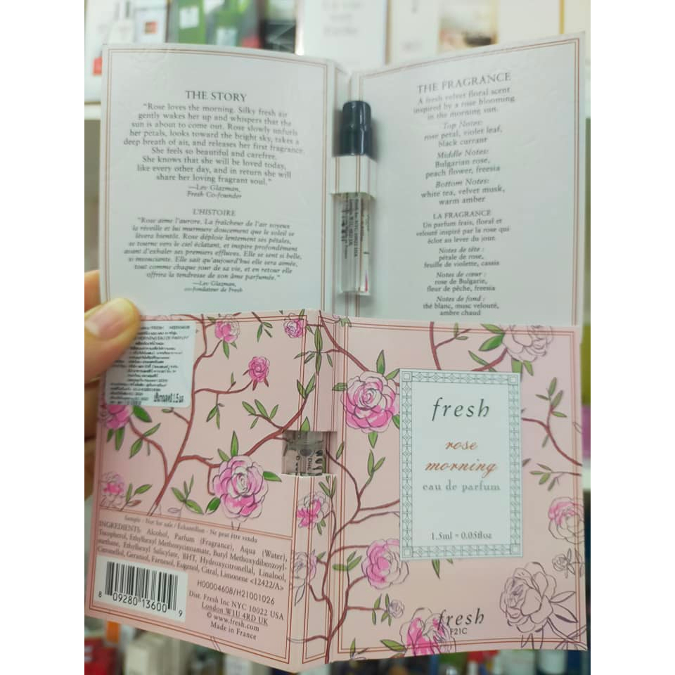 1.5ml น้ำหอม ของแท้100% น้ำหอมแท้ Fresh กลิ่น rose Morning Eau de ...