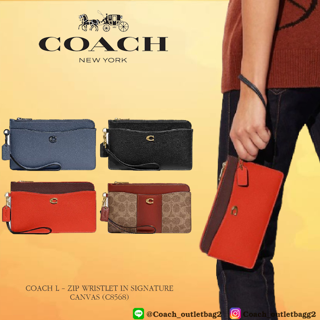 COACH L- ZIP WRISTLET (C8569) | Shopee Thailand