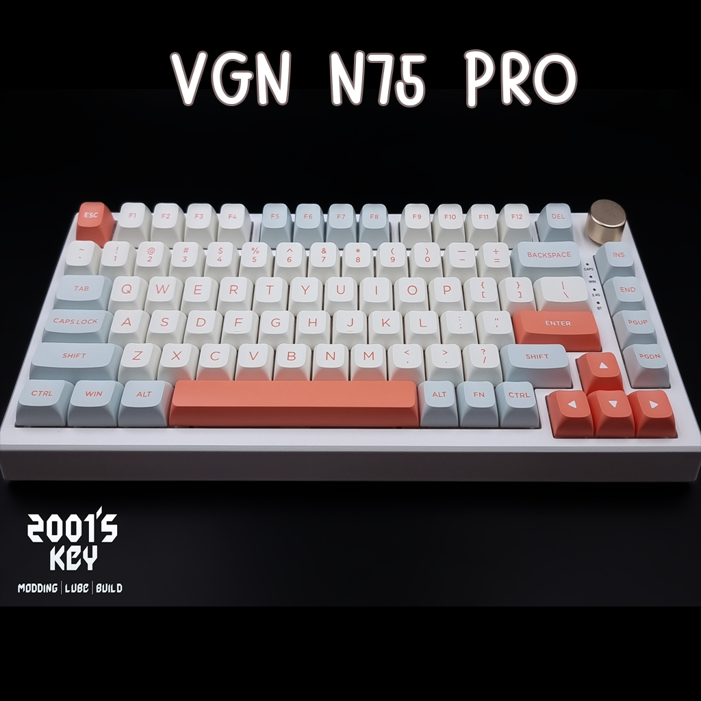 คียบอร์ด Mechanical keyboard สำเร็จรูป 75% " VGN N75pro " Hotswap , 3 mode connections [!!พร้อม ...