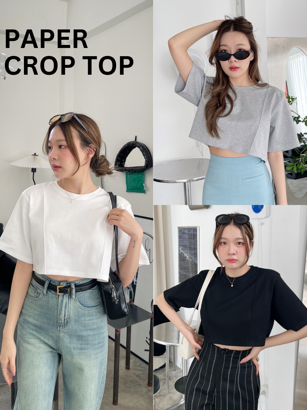Riley.apparels - Paper crop top 9064 | Shopee Thailand