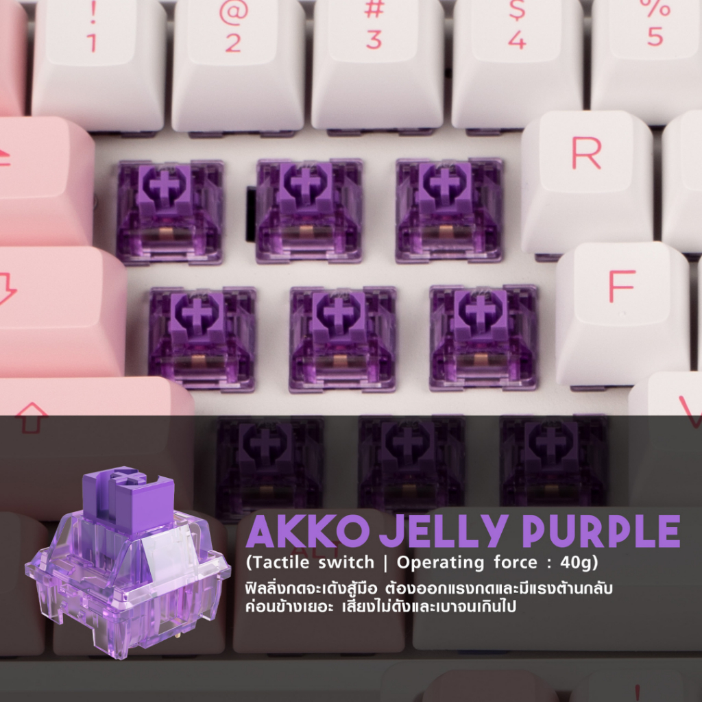 คีย์บอร์ด Akko 3068B Plus Prunus Lannesiana RGB Bluetooth Wireless ...