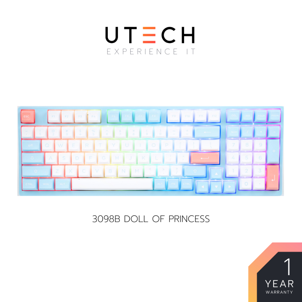 คีย์บอร์ด Akko 3098B Doll of Princess RGB Hotswap 98% Wireless 2.4G ...